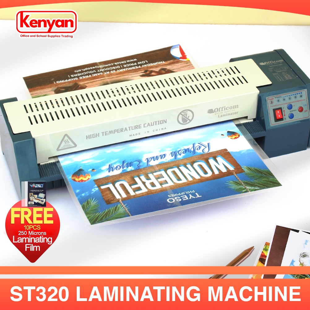 Officom St320 Laminator Machine A3 A4 Size Led Display Hot Cold