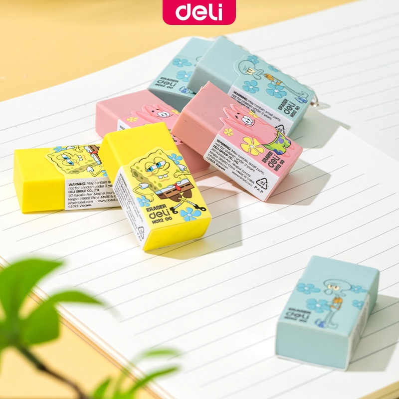 Deli EH01200 Small Eraser For Kids Cartoon Theme Cute Eraser Student ...