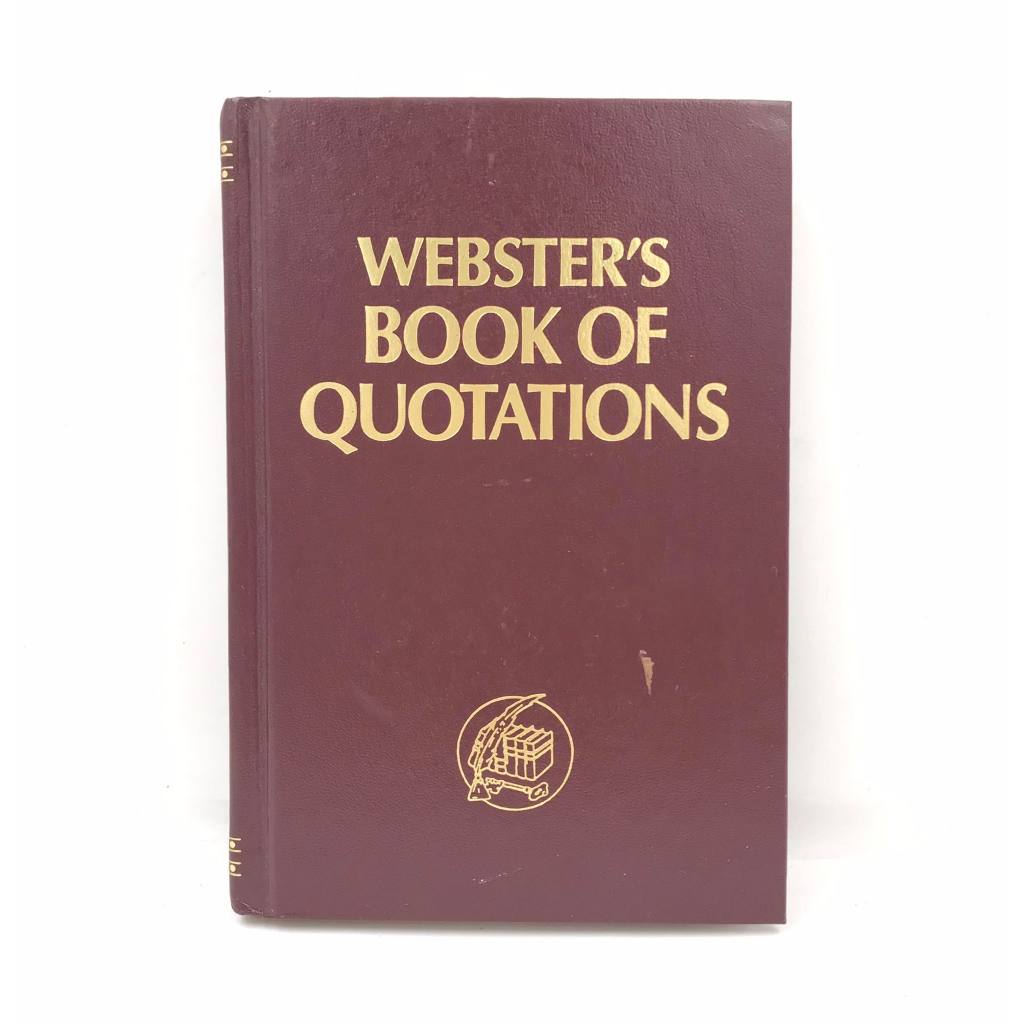 Webster's Book Of Quotations Book (Hardcover) | Shopee Philippines