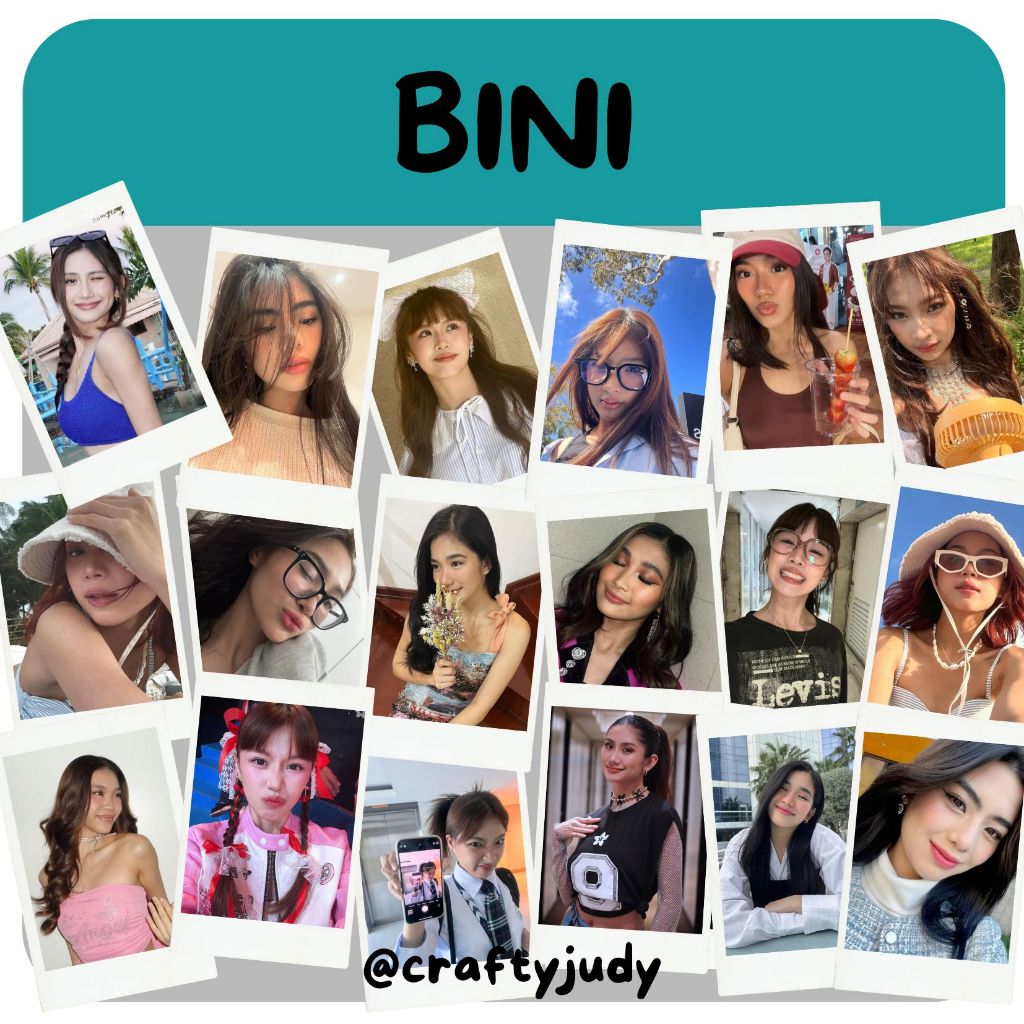 BINI PPOP Print Sets | CRAFTYJUDY | Shopee Philippines