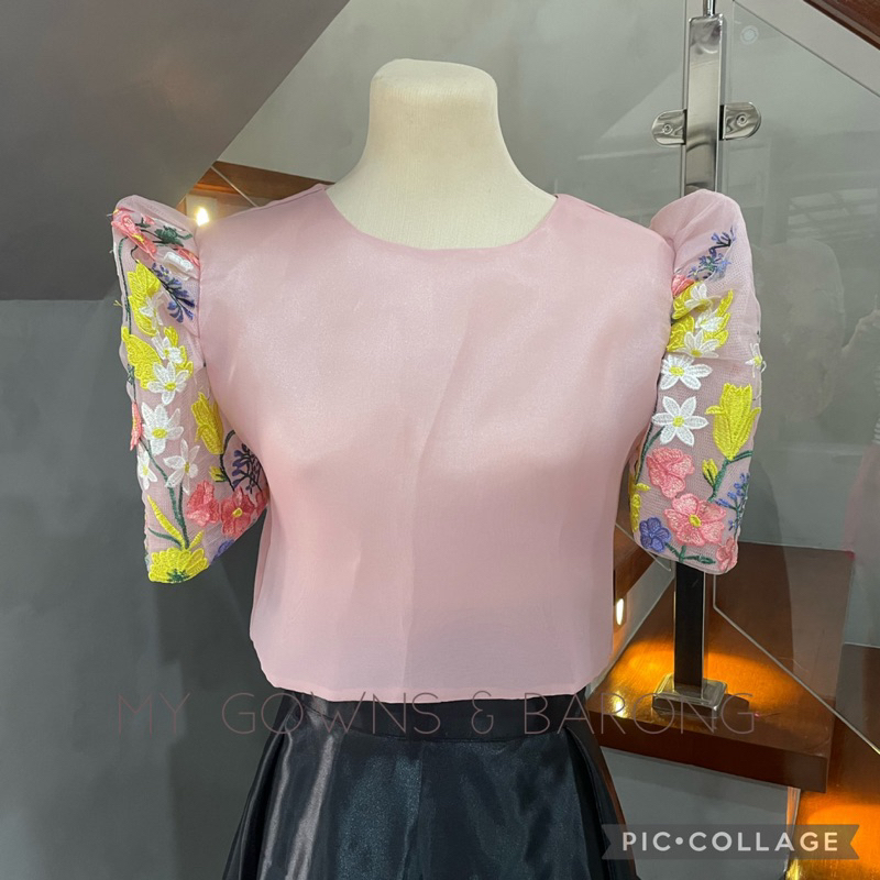 FILIPINIANA KIMONA BLOUSE (JUSI FABRIC) | Shopee Philippines