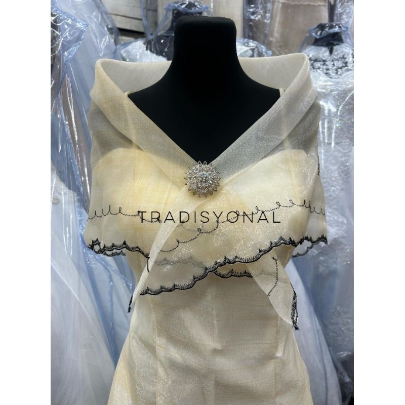 Alampay Filipiniana Embroidery Design (Brooch not included) | Shopee ...