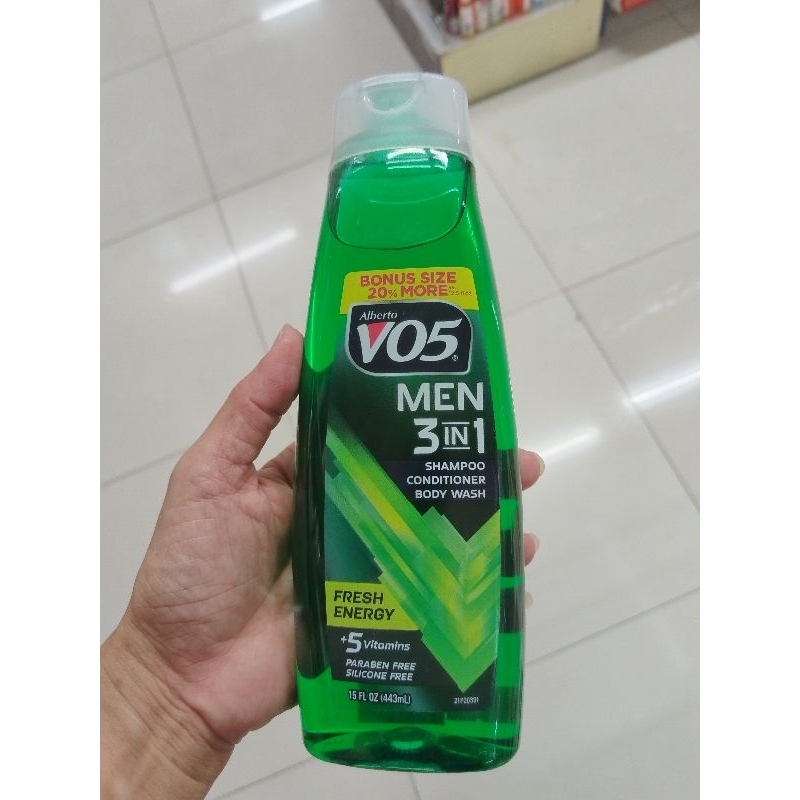 VO5 MEN 3IN1 SHAMPOO CONDITIONER BODYWASH 443ML | Shopee Philippines