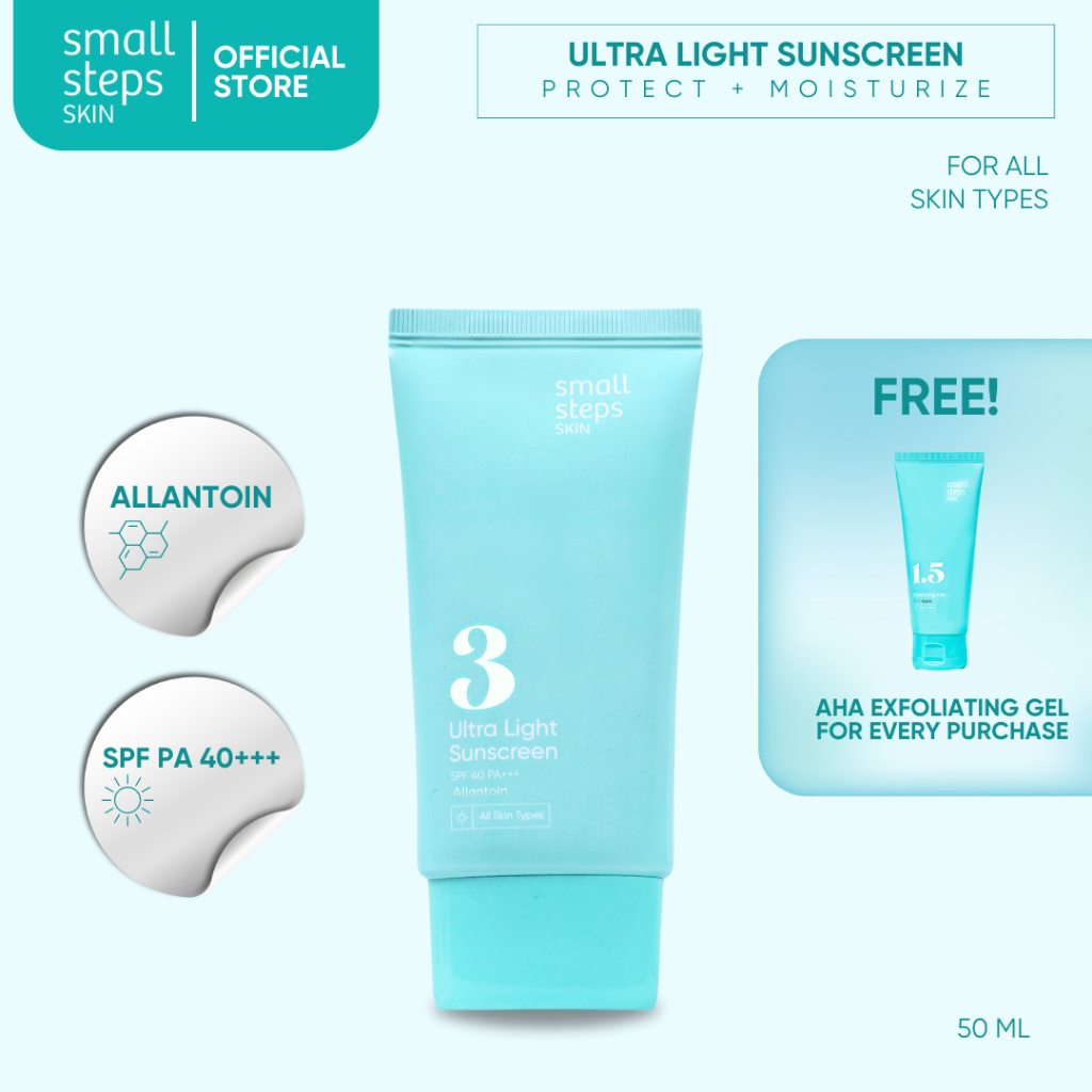 Small Steps Skin Ultra Light Sunscreen SPF 40 PA+++ (Allantoin ...