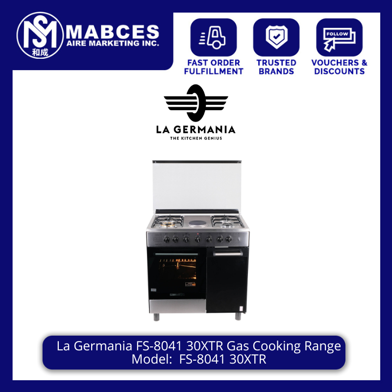 La Germania FS-8041 30XTR Gas Cooking Range and Gas Grill | Shopee ...