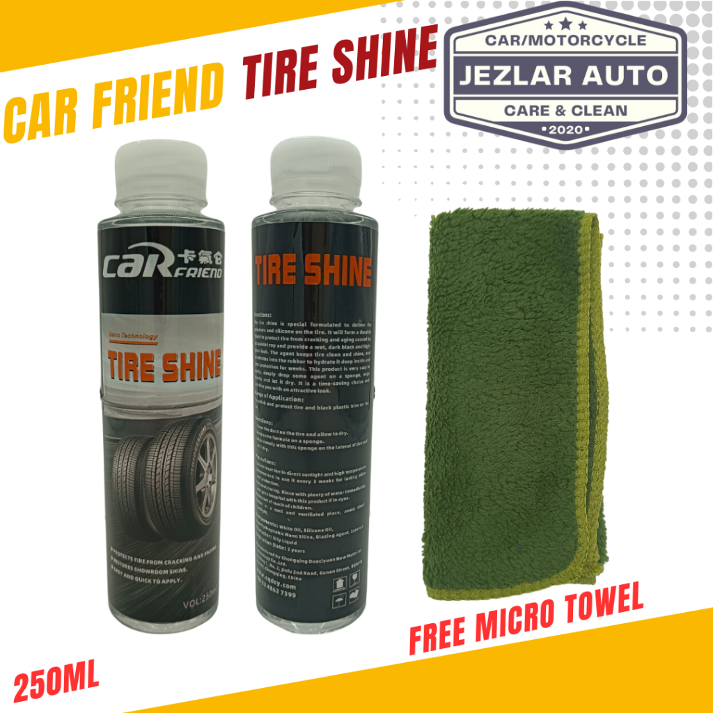 All New Advanced Car's Friend Tire Shine Mega Tire Cleaning Restoration ...