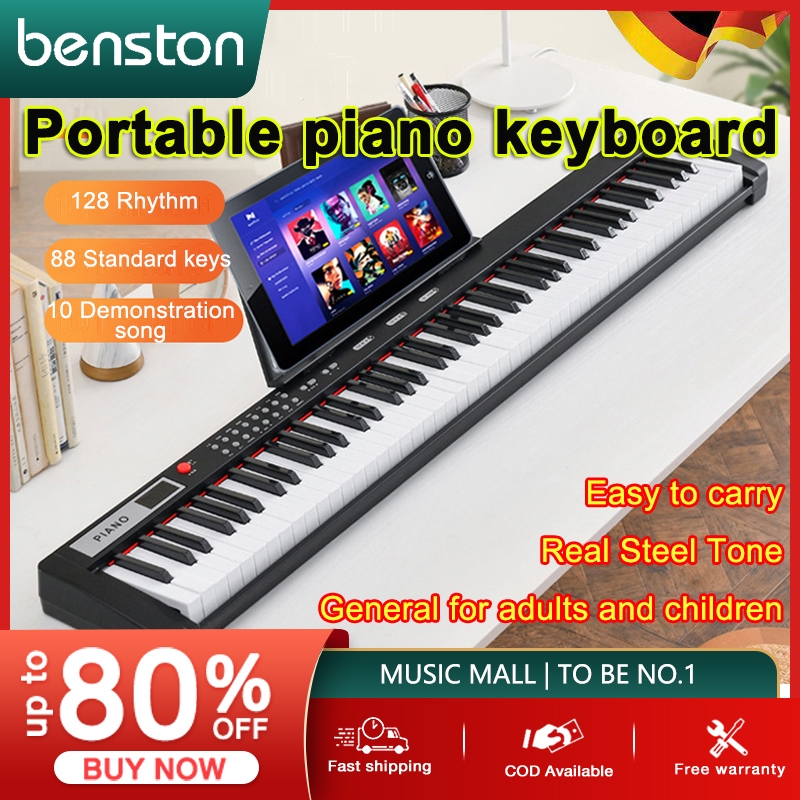 88 keys portable piano keyboard,professional electric piano，multi ...