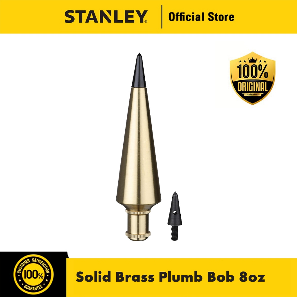 Stanley 47-973 Solid Brass Plumb Bob 8oz | Shopee Philippines