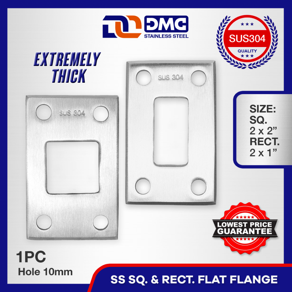 1PC Stainless Flat Flange Square Rectangular Flange Square Tube Tubular ...