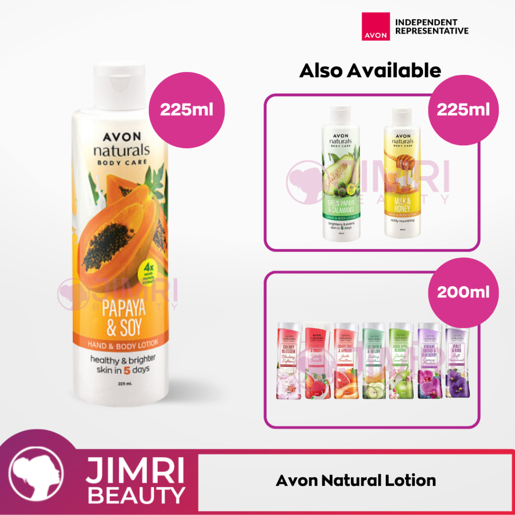 AVON Naturals Hand and Body Lotion (Papaya, Calamansi, Milk Honey ...
