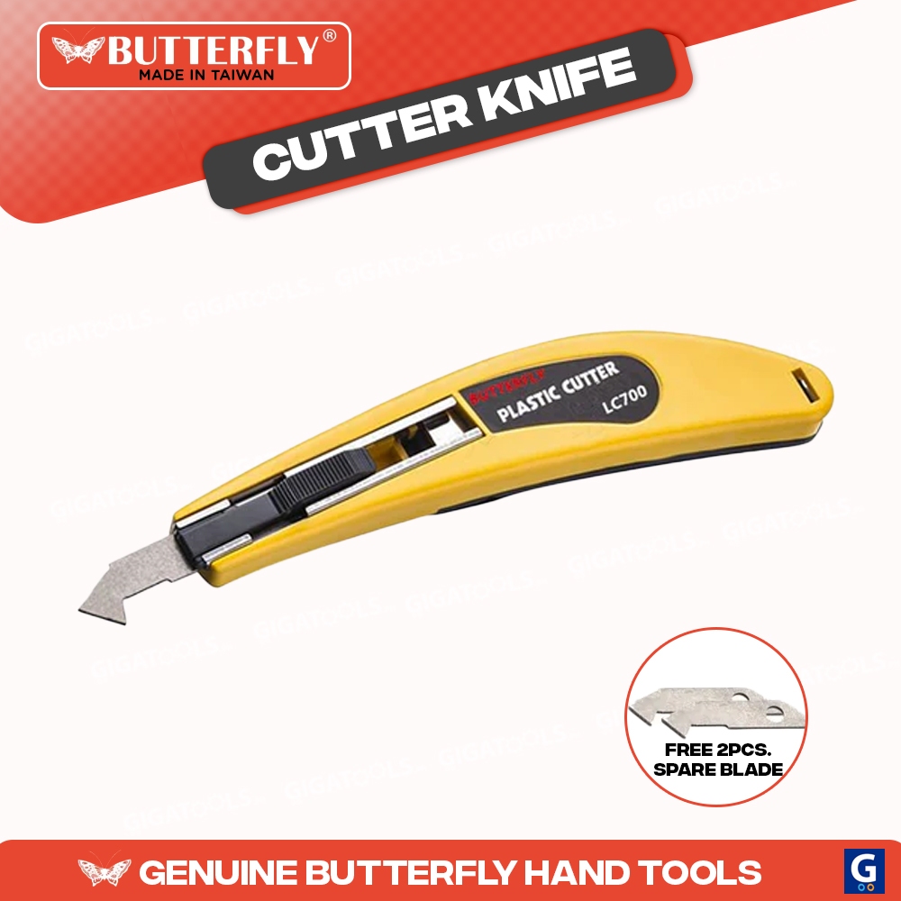 Butterfly Cutter Knife w/ 2pcs. Spare Blade (#LC700) (Made in Taiwan ...