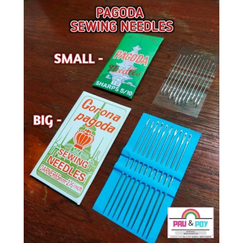 PAGODA Sewing Needles (Available in Small and Big Size) | Shopee ...