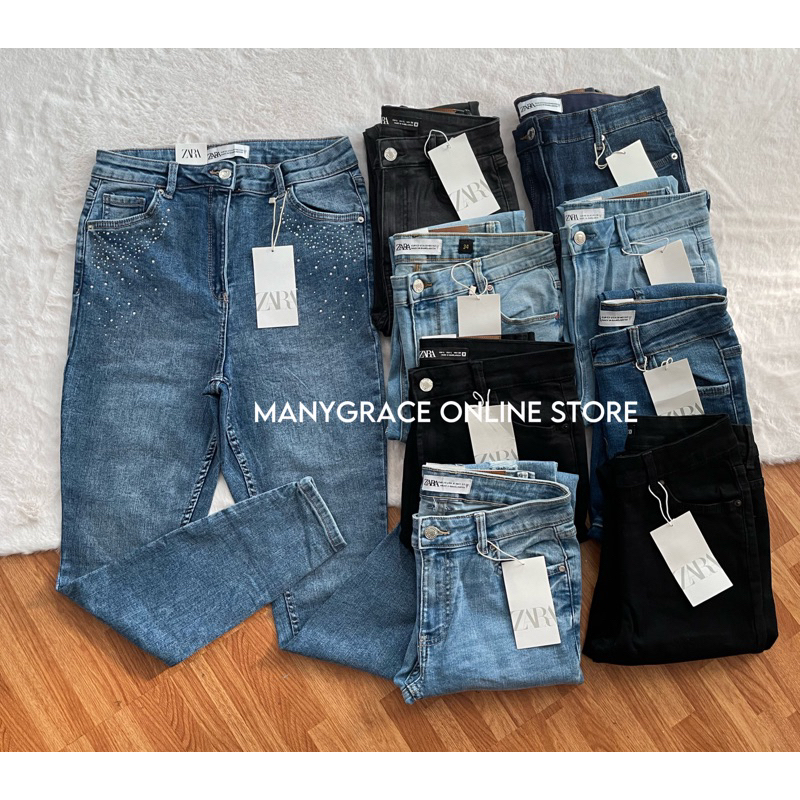 Women Jeans Assorted Design ZA•RA Collection (Size 24 to 34) | Shopee ...