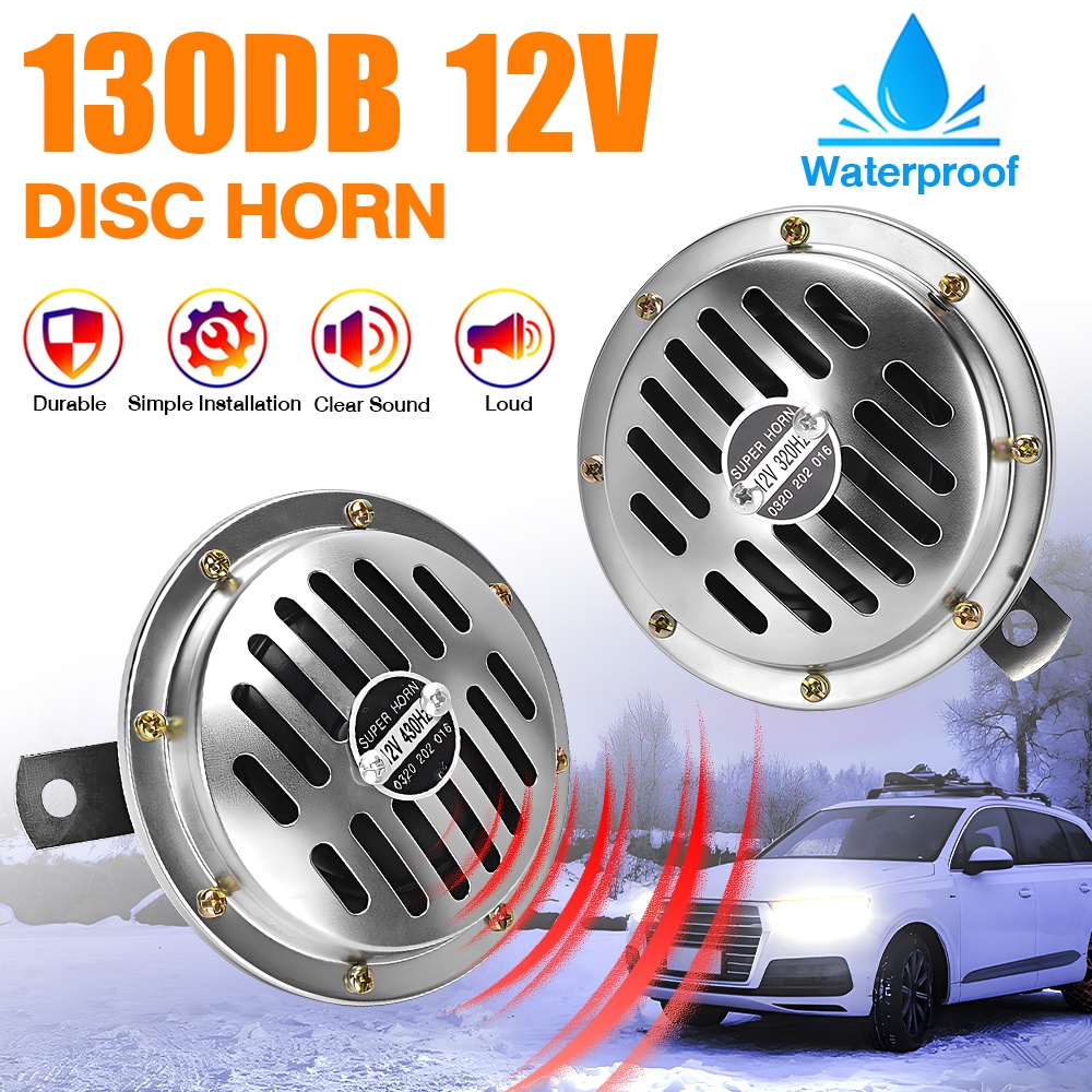 Super Loud New Original High Horn 12V Universal Disc Horn Waterproof ...