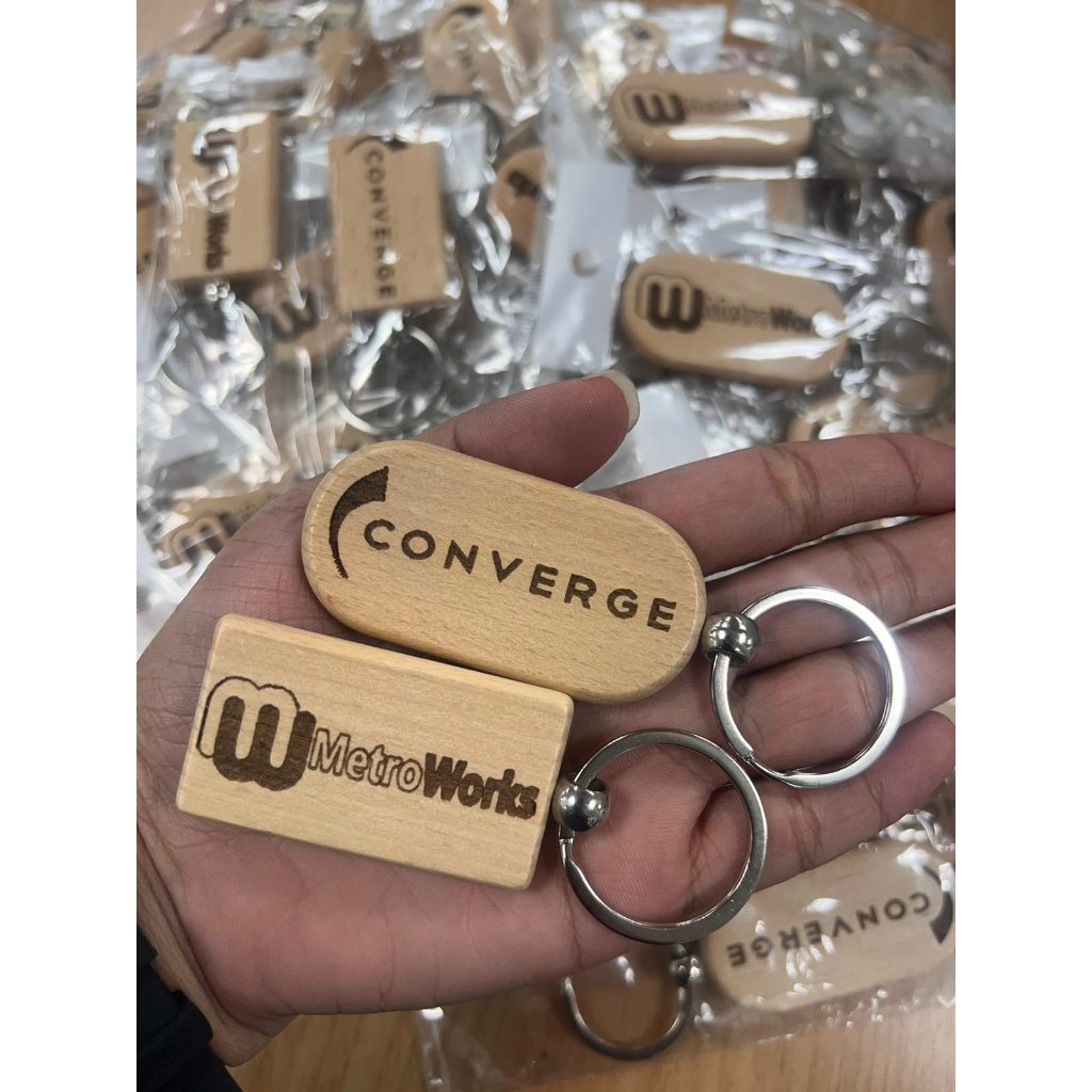 Customized Wooden Keychain (Laser engraved) | Shopee Philippines