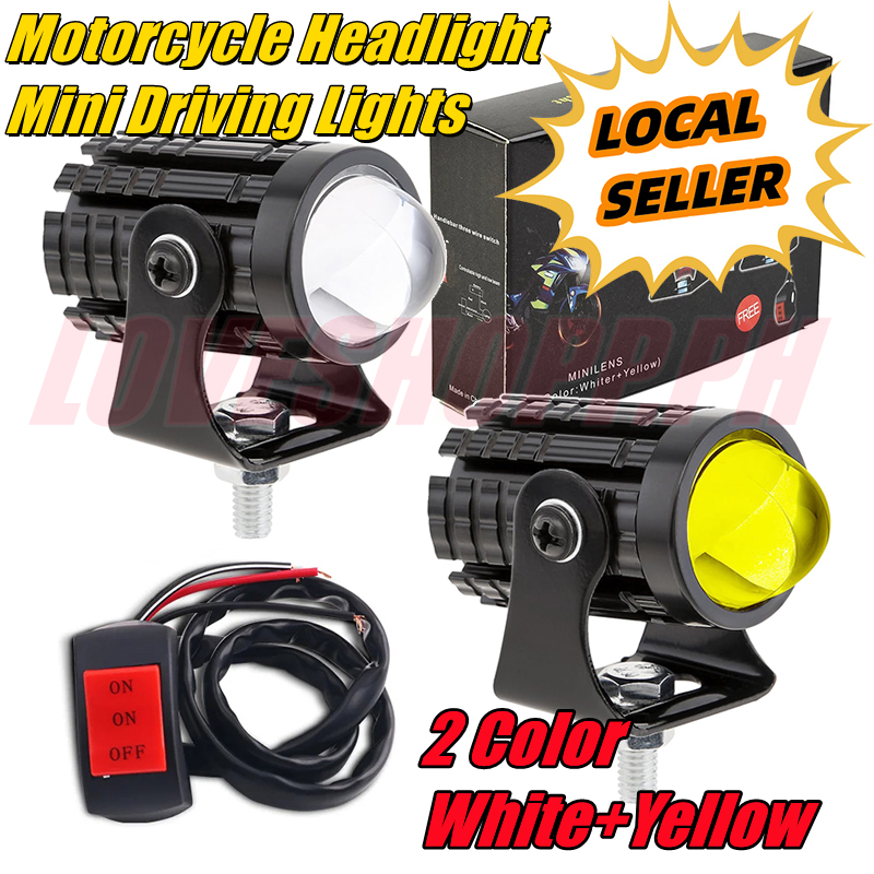 Mini Driving Light White+Yellow Pair of Universal High Quality Led ...