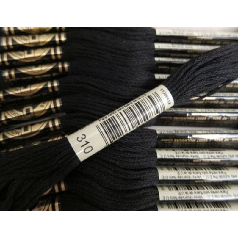DMC 310 / DMC BLACK / PER PIECE thread limited stock | Shopee Philippines