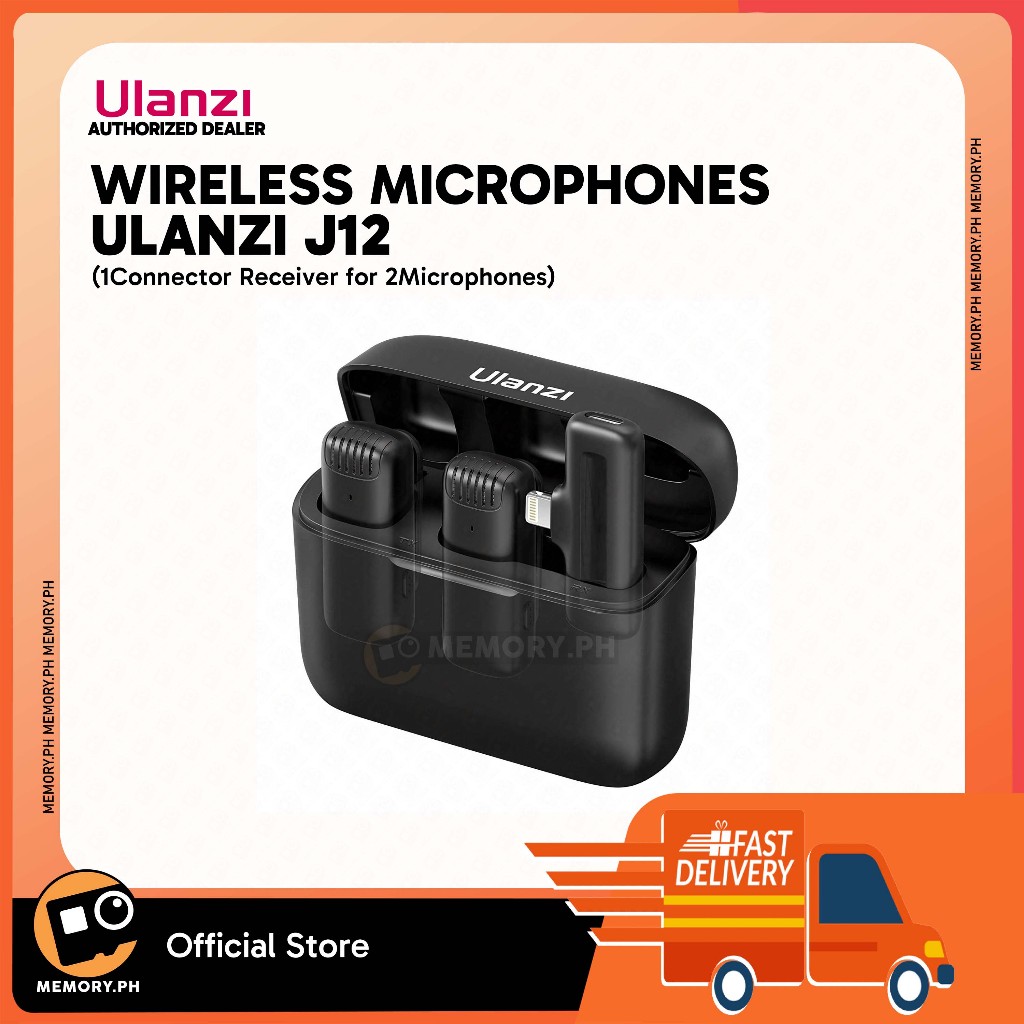 Ulanzi J12 Wireless Lavalier Microphone System | Shopee Philippines