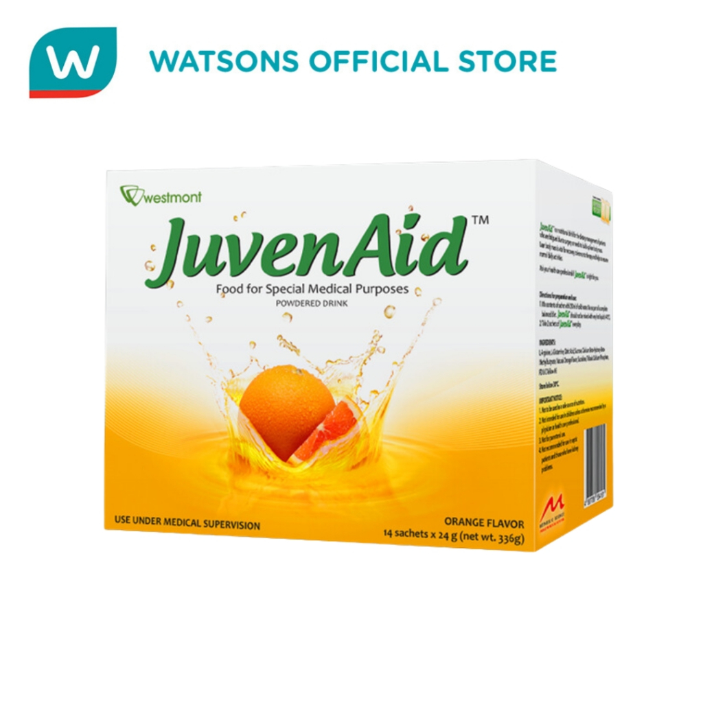JUVEN AID Powdered Drink Orange Flavor 24g 1 Sachet | Shopee Philippines