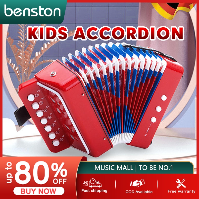 Kids Accordion Instrument Toys 7 Keys 2 Bass Small Accordion for Boys ...