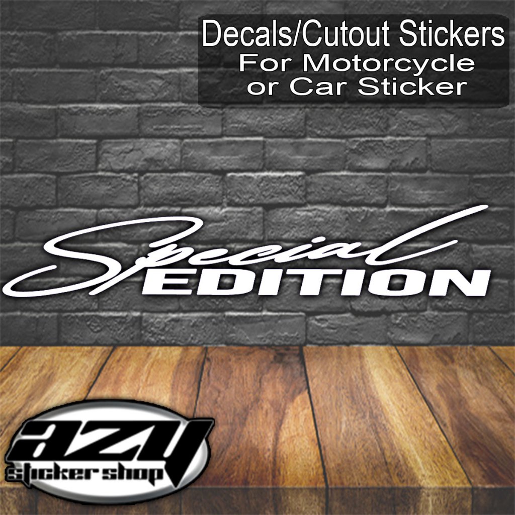 Special Edition, Car & Motorcycle Sticker Decals, vinyl Cutout Sticker ...