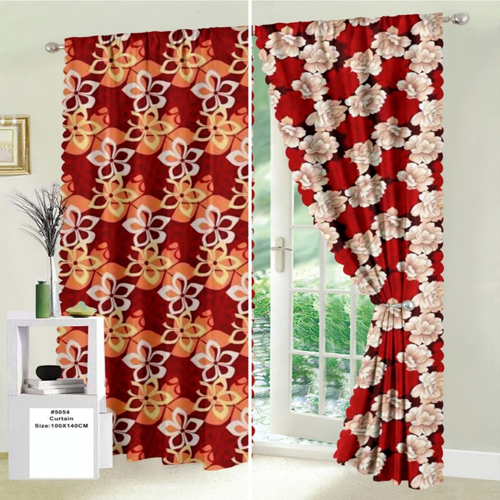 Curtain Kurtina Sa Bintana Room Decors Curtain 100x140cm For Window ...