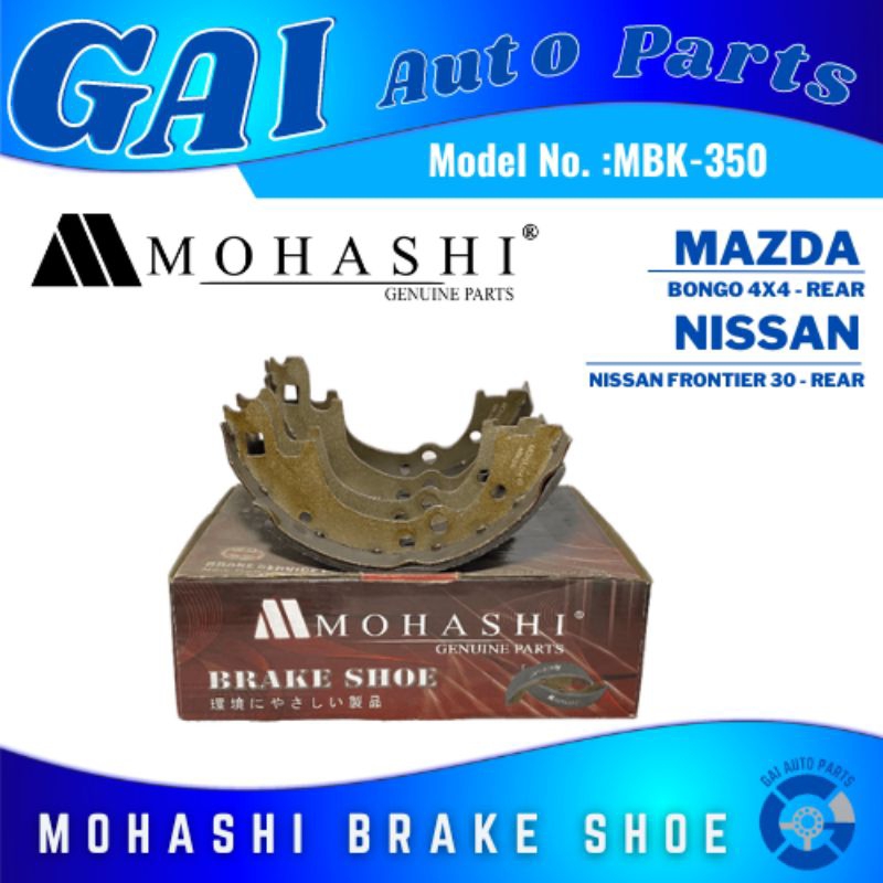 Brake Shoe REAR for MAZDA Bongo 4x4 / NISSAN Frontier 30 (MBK-350 ...