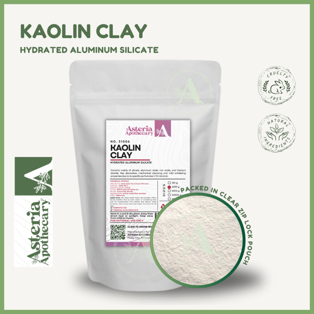 Kaolin Clay 100g / 500g / 1Kg - Asteria Apothecary | Shopee Philippines