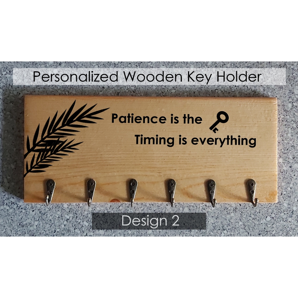 Personalized Wooden Key Holder | Customized Family Key Holder for Wall ...