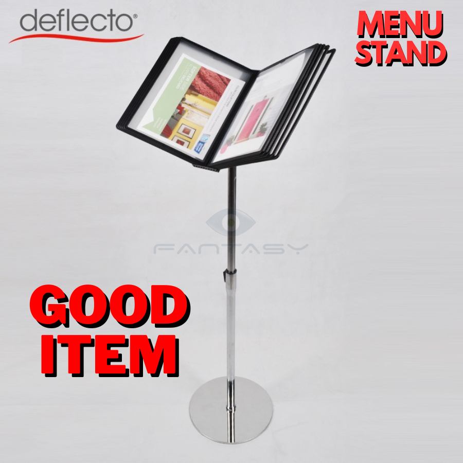 FANTASY Deflecto Menu Stand Poster Display Aluminum Floor Sign Holder ...