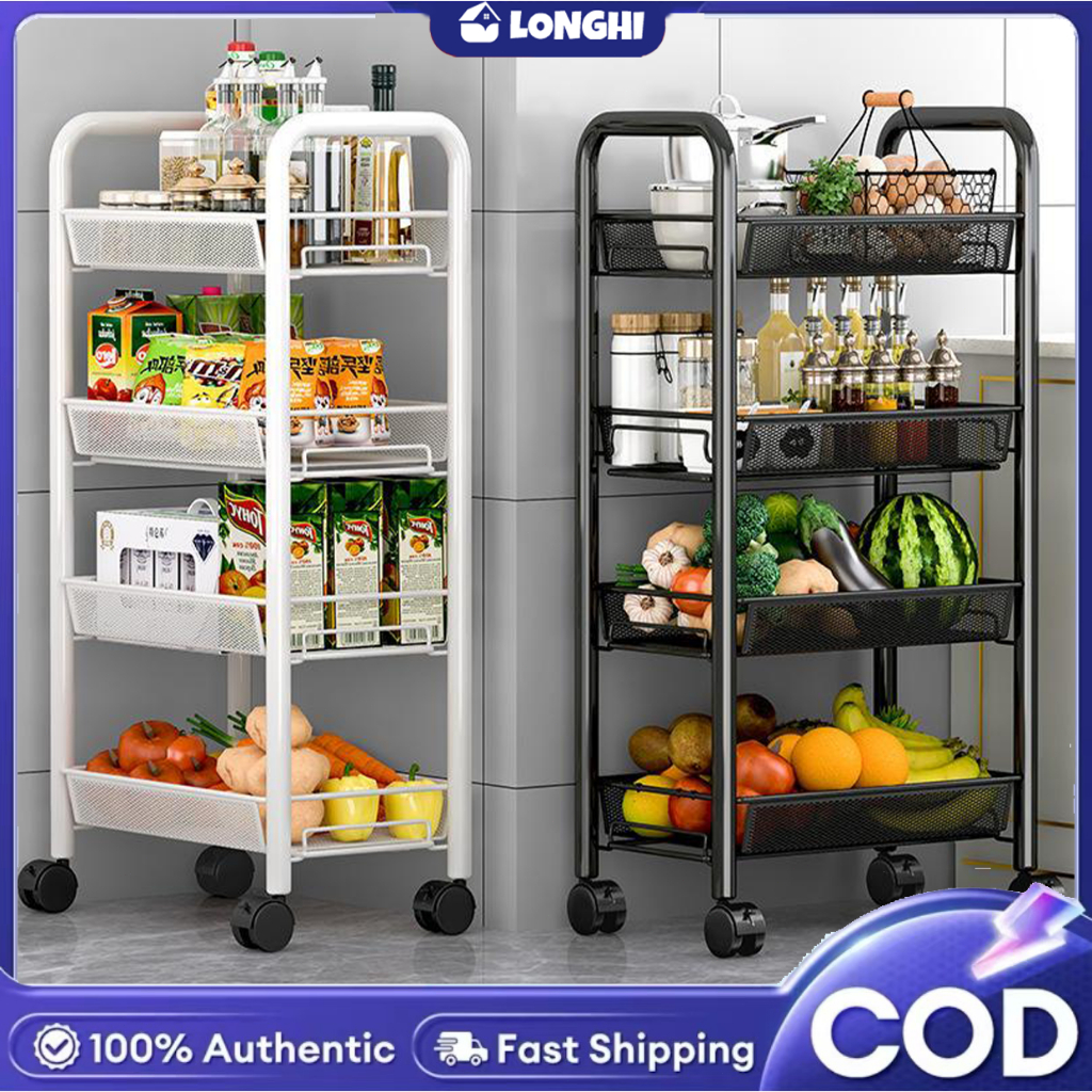 3-5 Tier Metal Kitchen rack Kitchen trolley carts Multifunctional ...