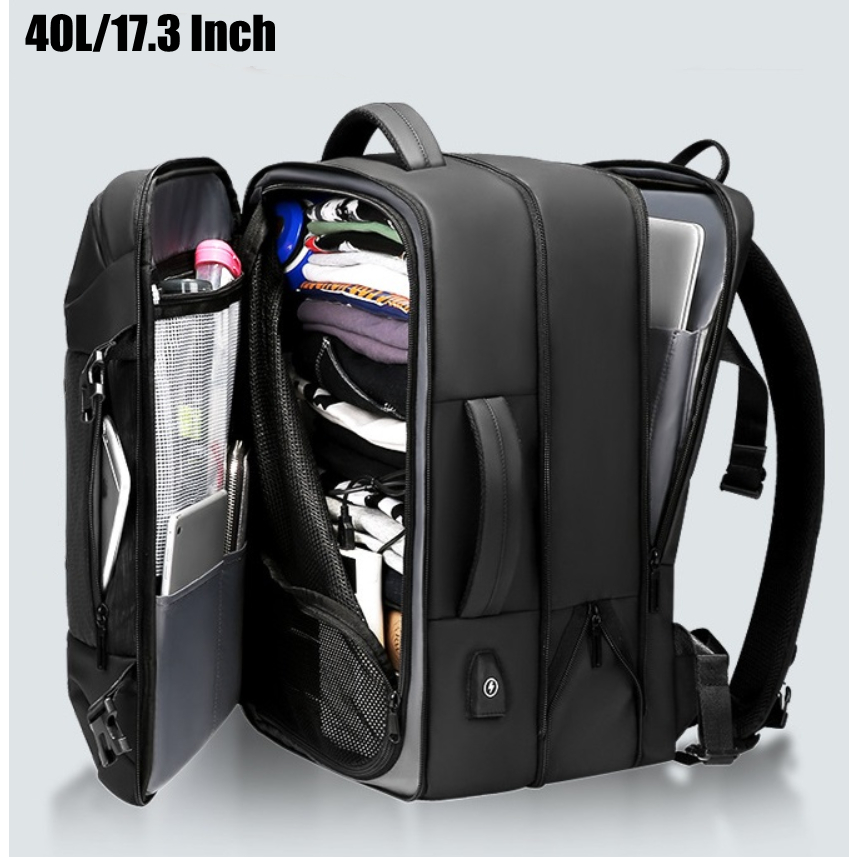 40L High Quality Large Capacity Expandable Travel Backpack ...