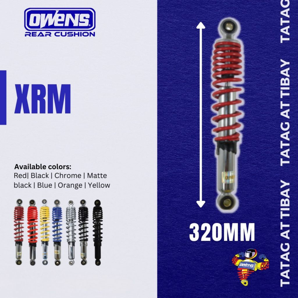 XRM 110/125 Owens Shock Absorber 320mm (Pair) | Shopee Philippines