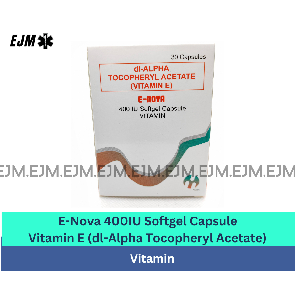 E Nova Vitamin E 400 IU Softgel Capsule- 30 capsules | Shopee Philippines
