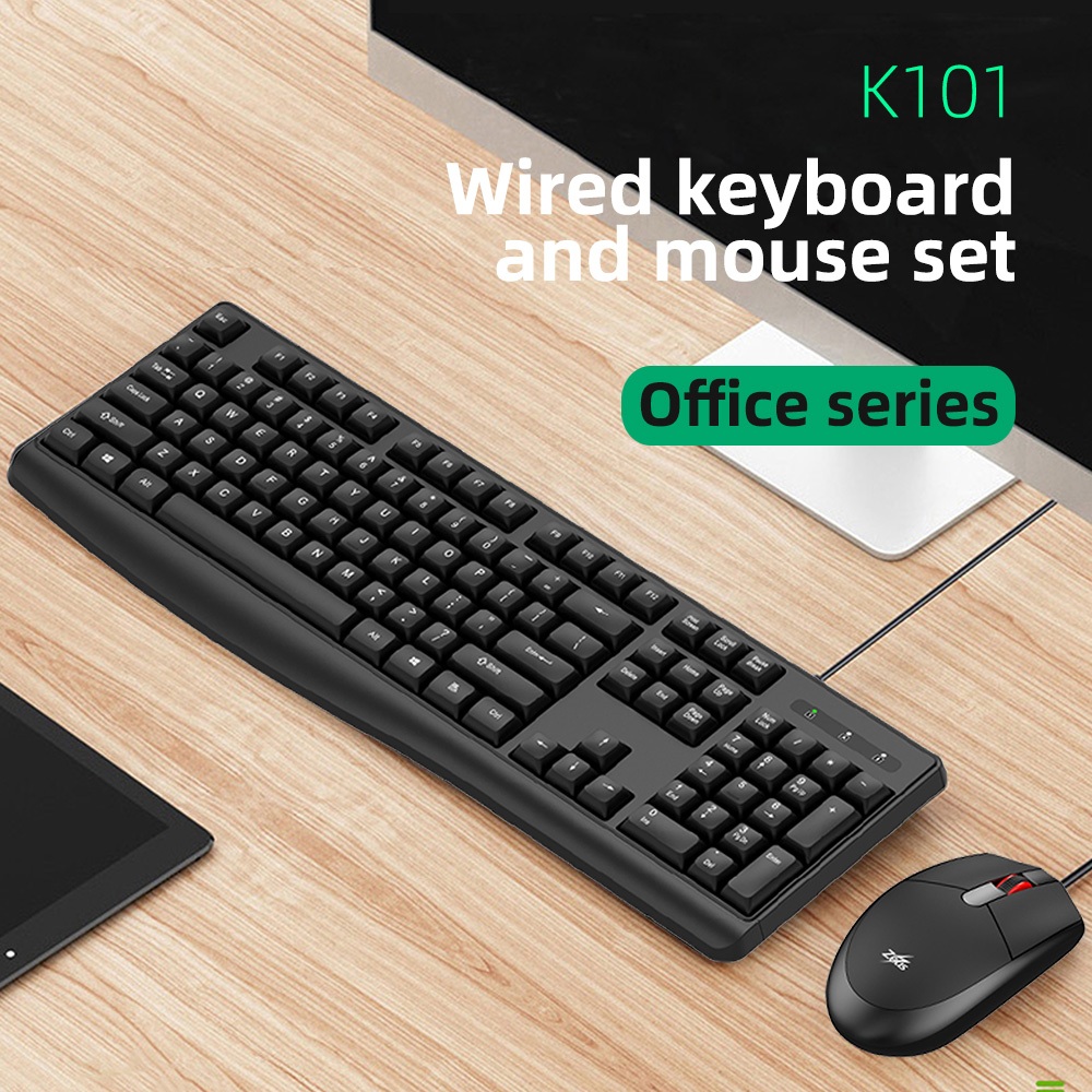 Zeus Office / School Keyboard And Mouse USB Wired Office Desktop Laptop ...
