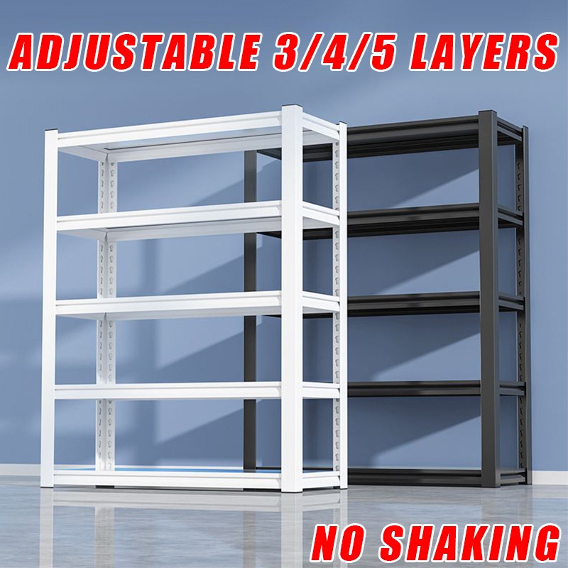 3/4/5/6 Layers Steek Rack Metal Rack Steel Shelf Rack Boltless Rack Heavy Duty Stainless Shelf ...