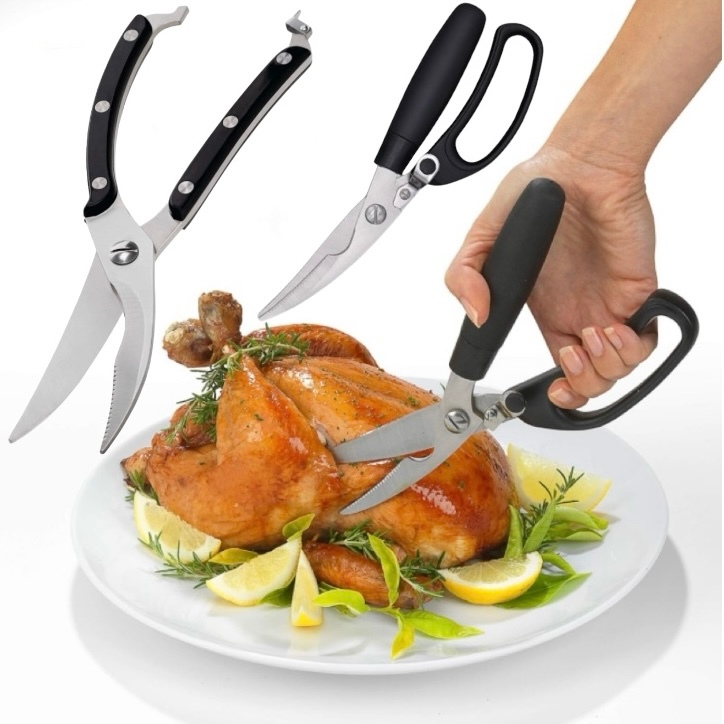 Japan multifunctional stainless steel scissors for kitchen chicken bone ...