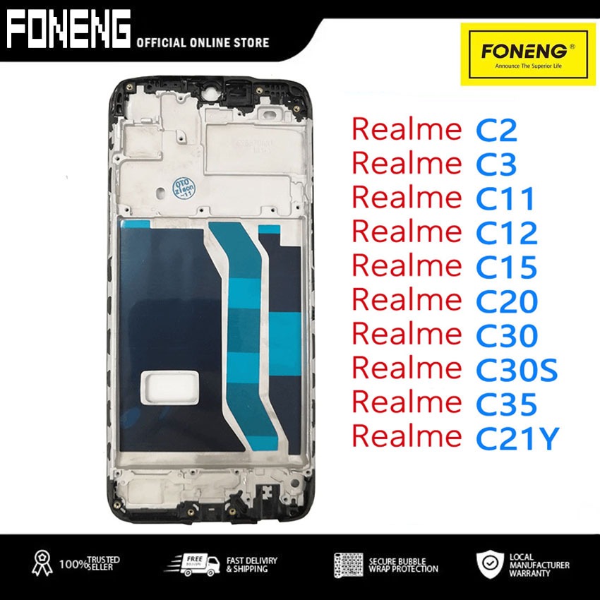 Realme LCD Frame Realme C2 C3 C11 C12 C15 C20 C30 C30S C35 C21Y LCD ...