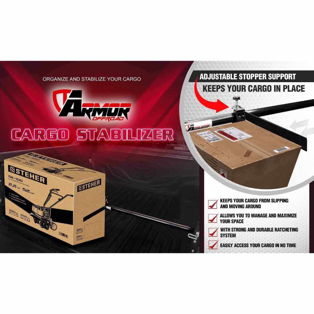 ARMOR OFFROAD CARGO STABILIZER | HEAVY-DUTY RATCHETING SYSTEM | FULLY ...