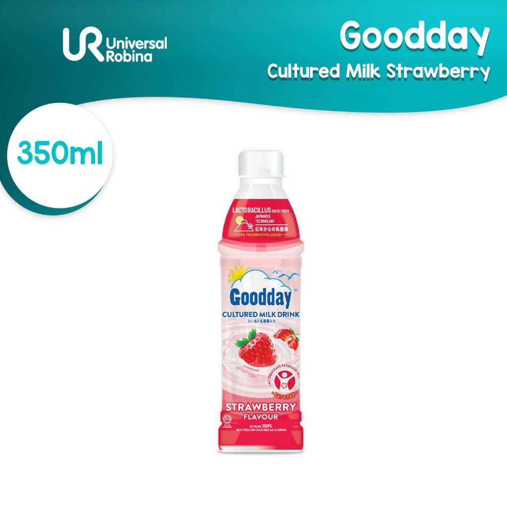 Goodday Cultured Milk Strawberry 350ml [Pink] | Shopee Philippines