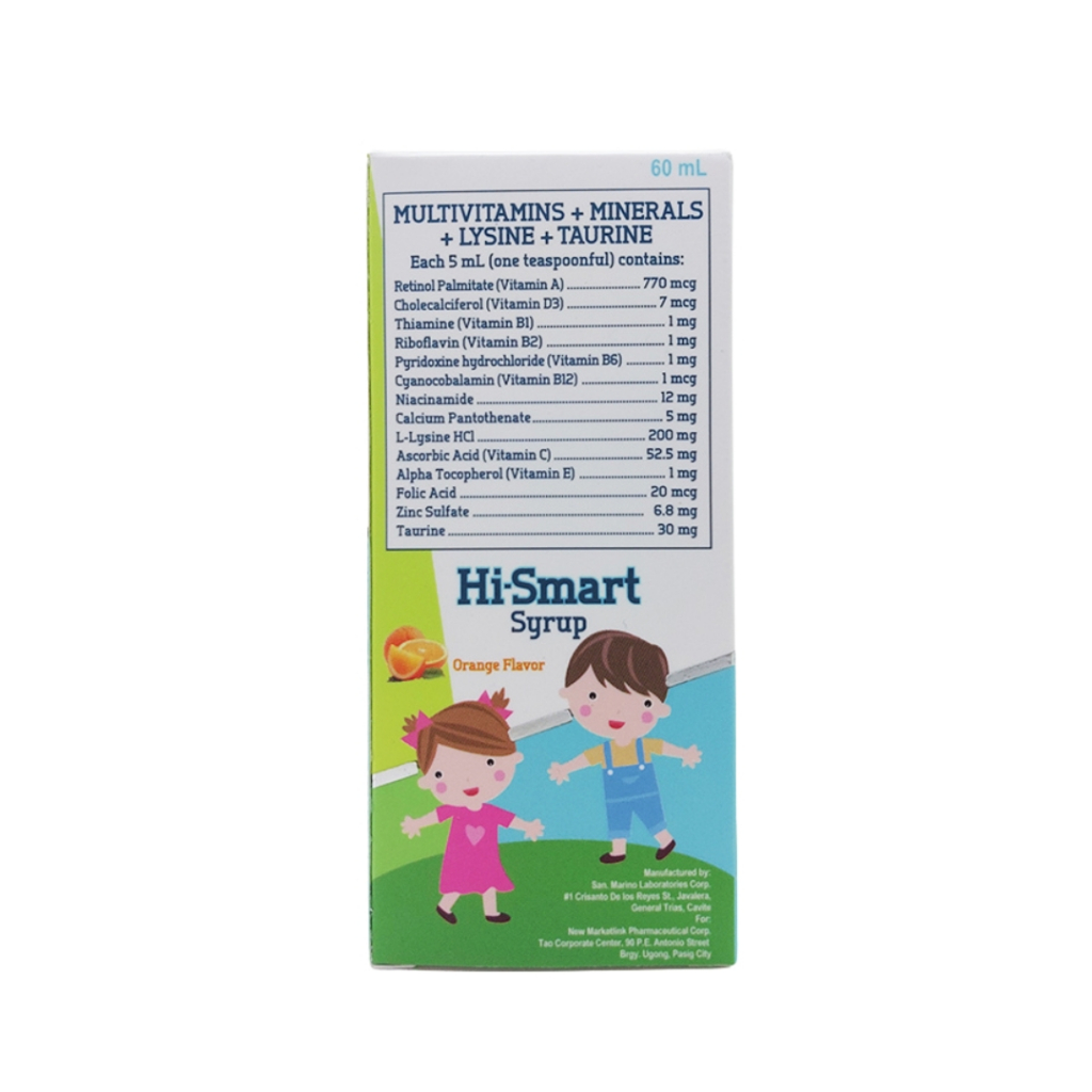 HI SMART Orange Syrup 60ml | Shopee Philippines