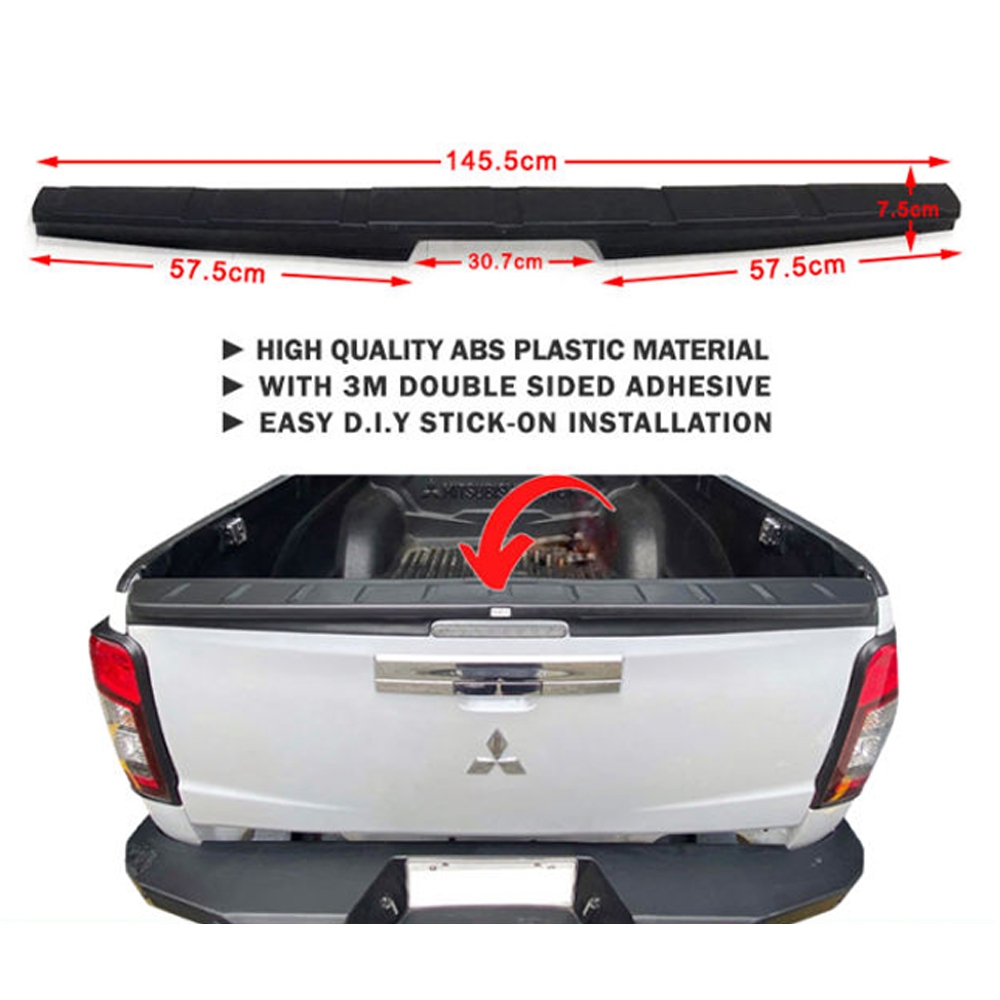 MITSUBISHI TRITON 2019 - 2023 RAIL GUARD COVER/REAR TAIL GATE COVER/BED ...