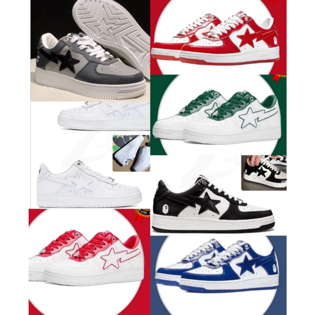 Bapesta star ape pure original patent leather casual classic trendy ...