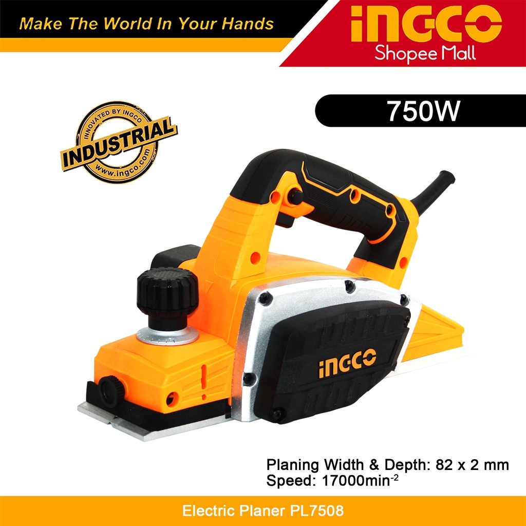 Ingco Electric Wood Planer Machine Katam 680W / 750W for Woodworking ...