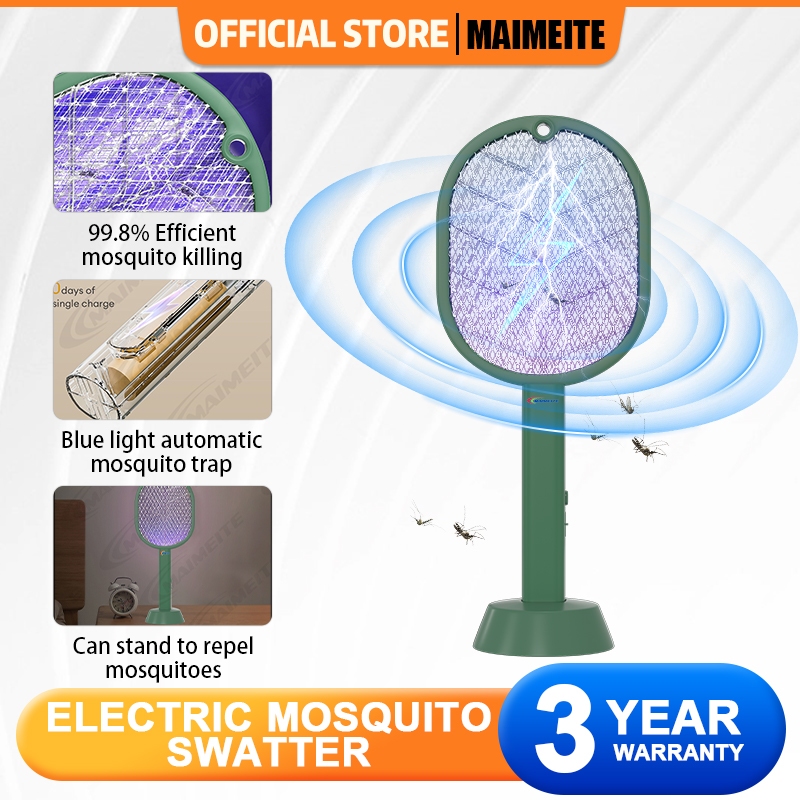 Maimeite Electric Mosquito Swatter pamatay lamok Rechargeable 2 In 1 ...