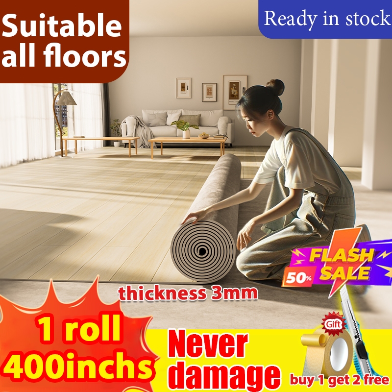 Suitable for all floors Vinyl floor sticker flooring 40x400 inchs ...