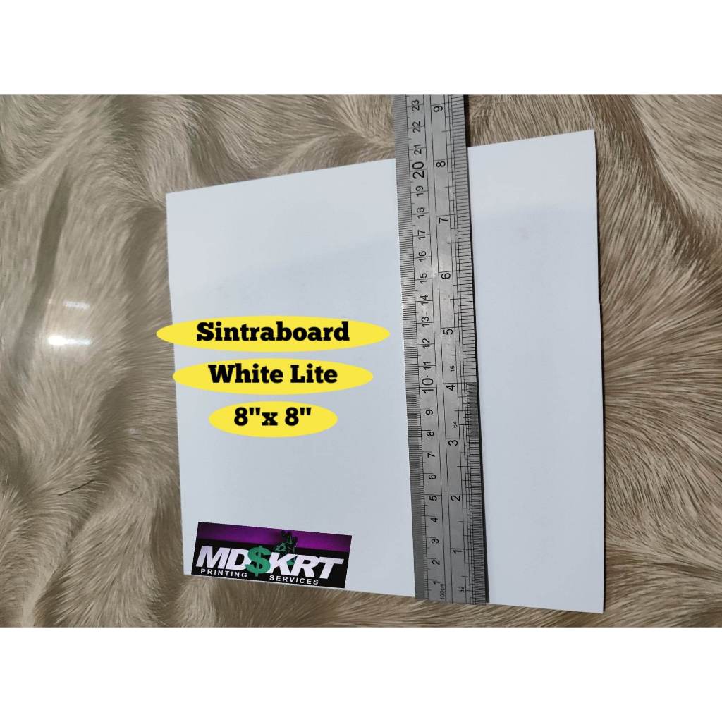 8x8 Sintraboard White Lite 3mm/5mm 5pcs. PVC Foam Board Original Sintra ...