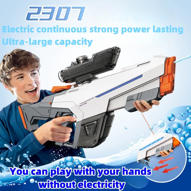 Electric water gun toy Adult water gun Fully automatic water gun summer ...