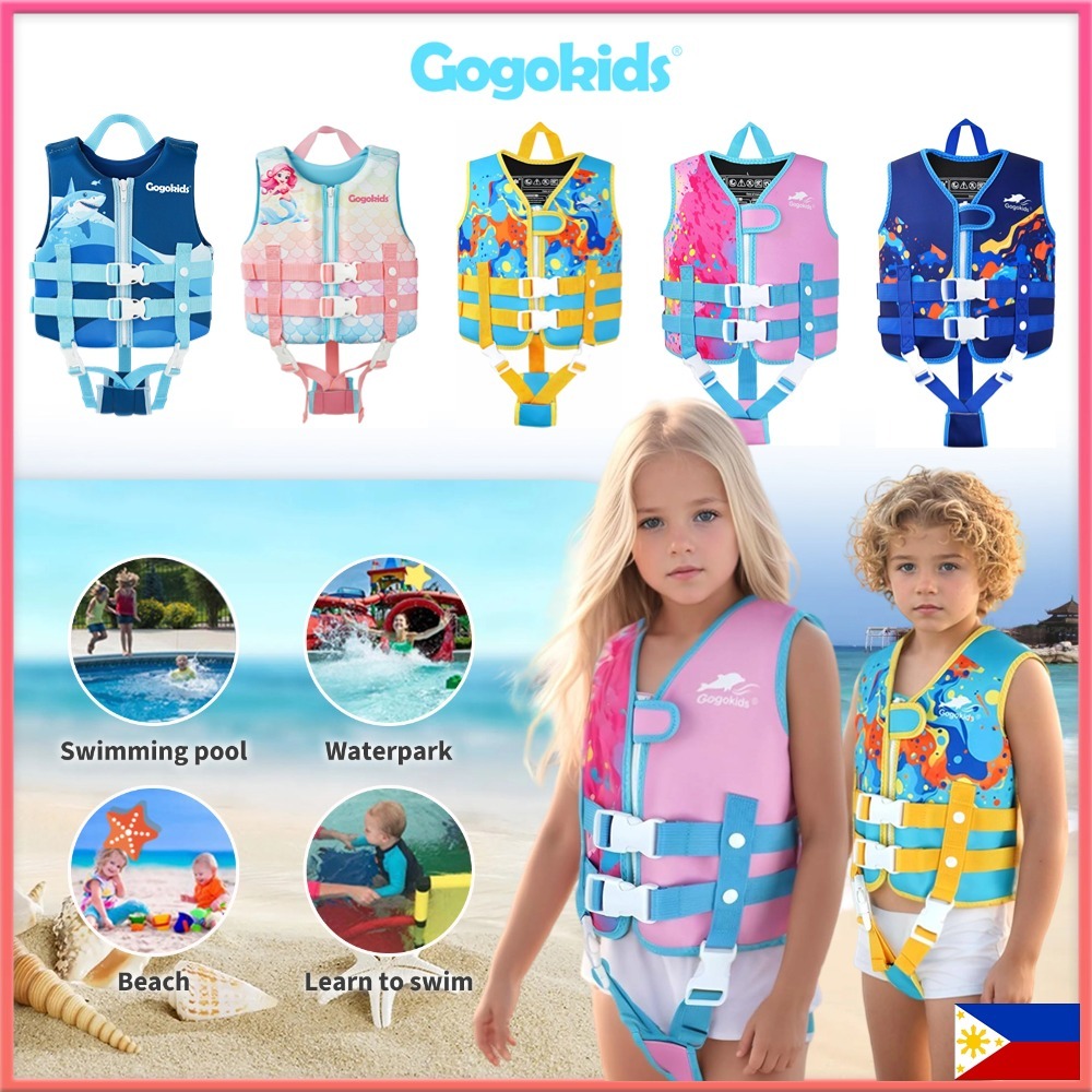 Gogokids Life Jacket for Kids Swimming Floaties Lovely Pattern Great ...