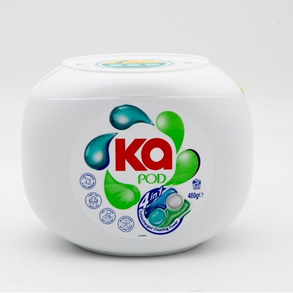 Ka Pod 4 In 1 Antibacterial Laundry Capsules 30 Pack 480g | Shopee ...